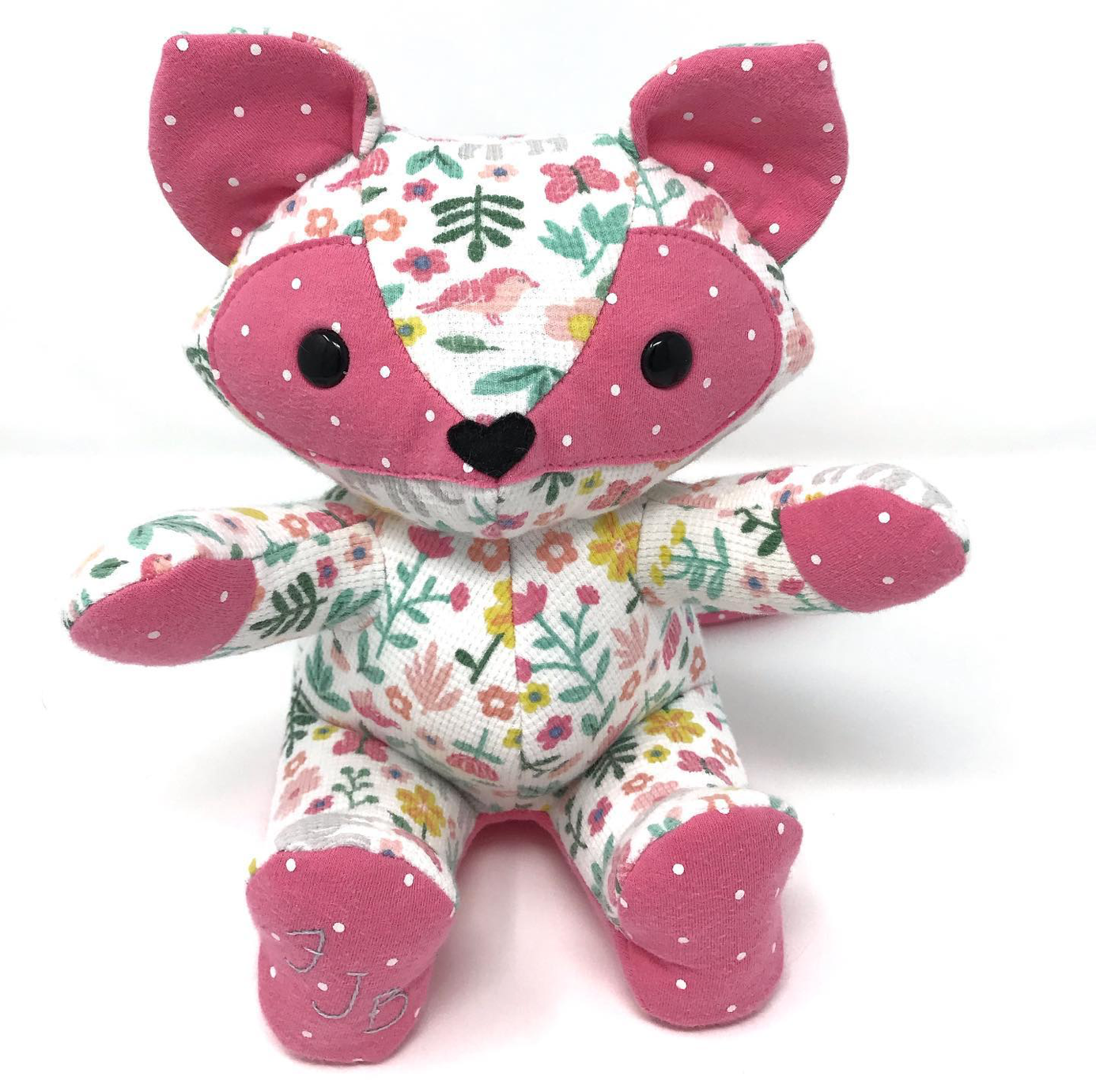 Memory Fox fabriqué à partir de vêtements de bébé – Nestling Keepsakes