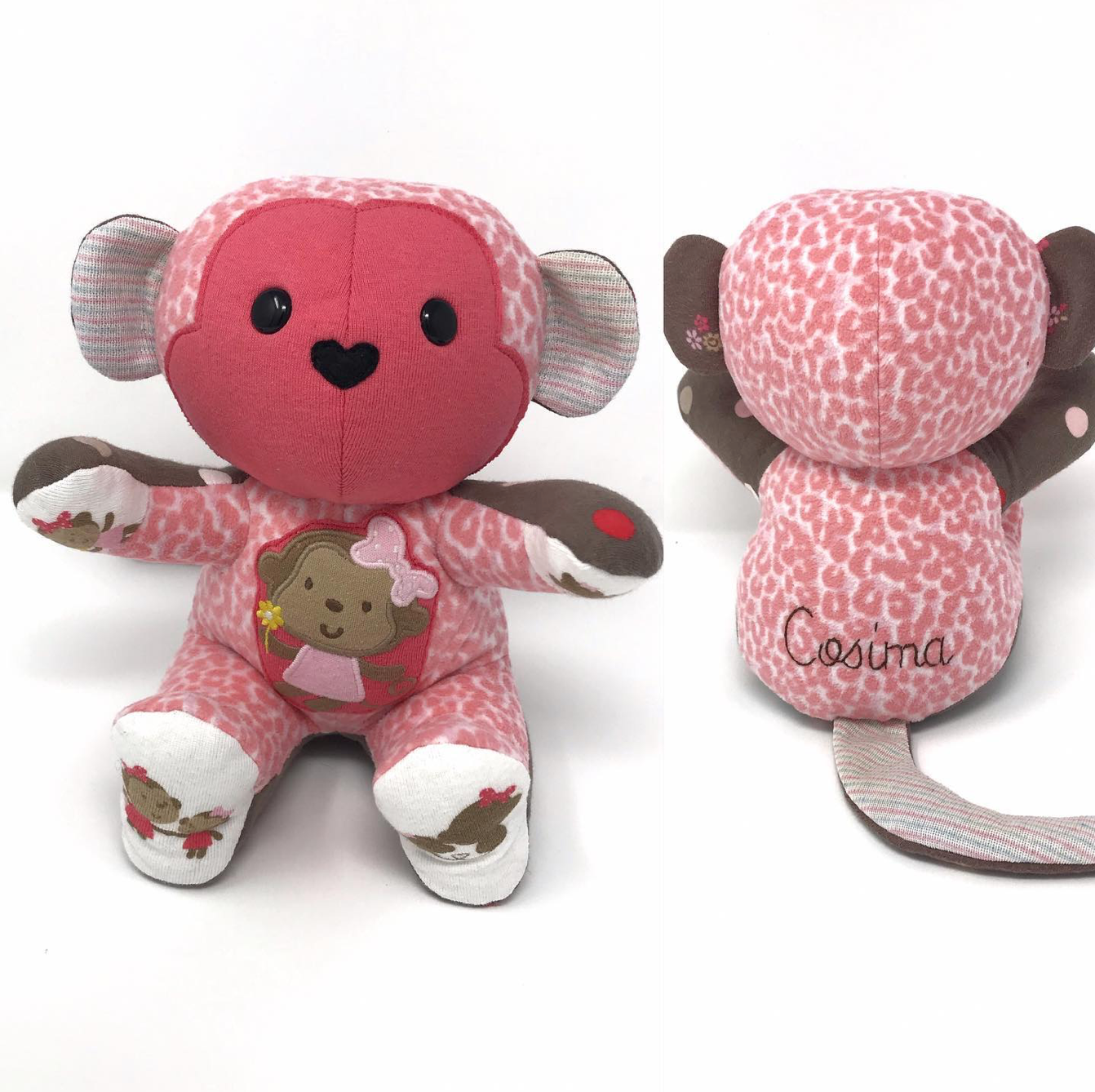 Baby Keepsake Monkey Stuffed Animal – Nestling Keepsakes