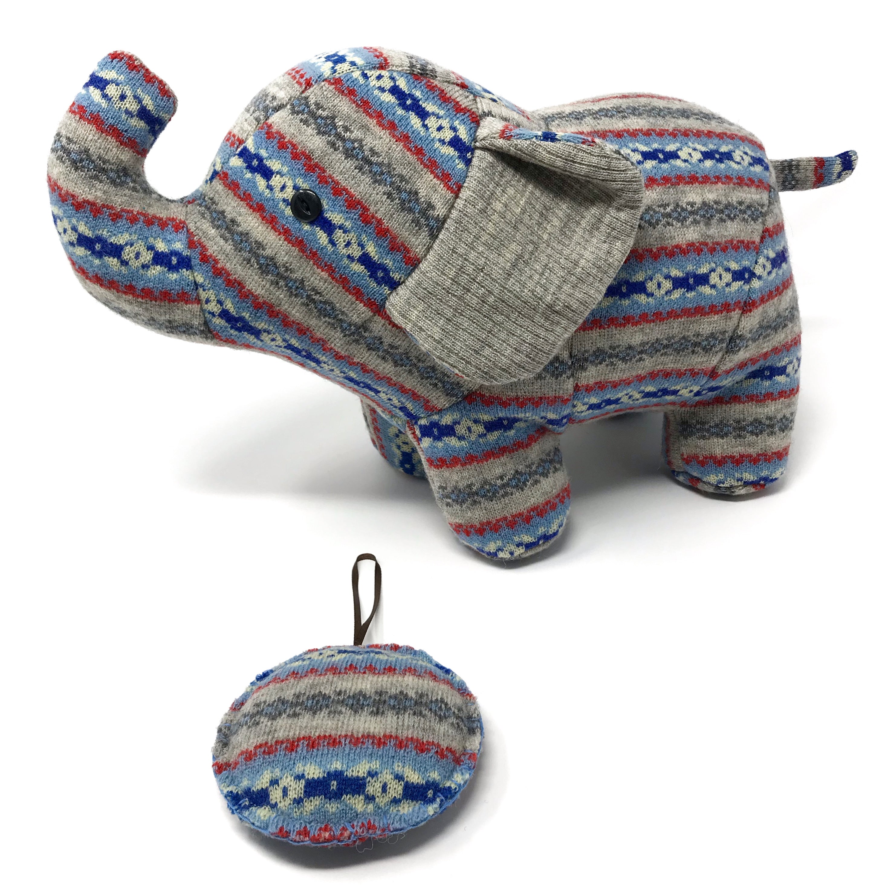 Memory Elephant Made from a Sweater – Nestling Keepsakes