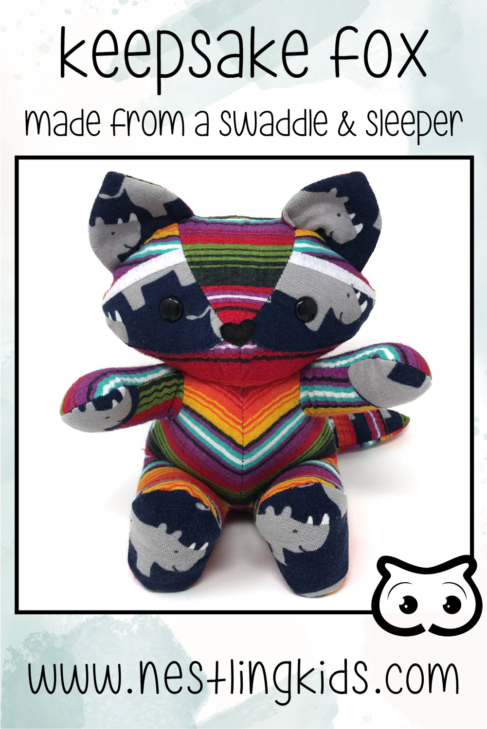 Swaddle Blanket Baby Memory Fox – Nestling Keepsakes