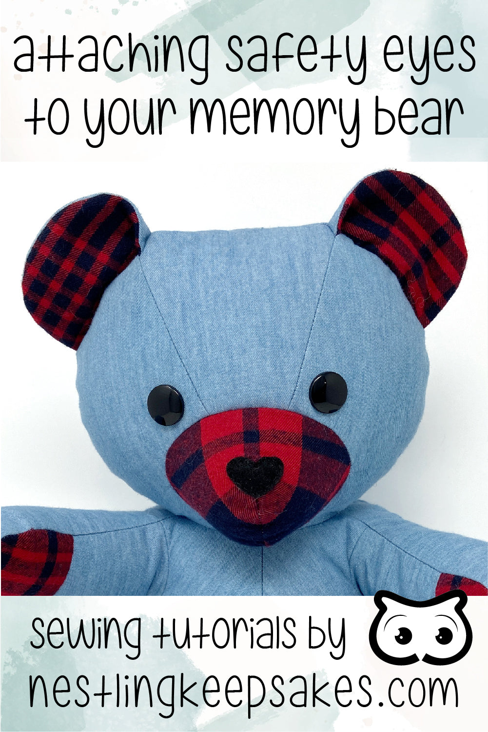 How to Attach Safety Eyes for Memory Bears – Nestling Keepsakes