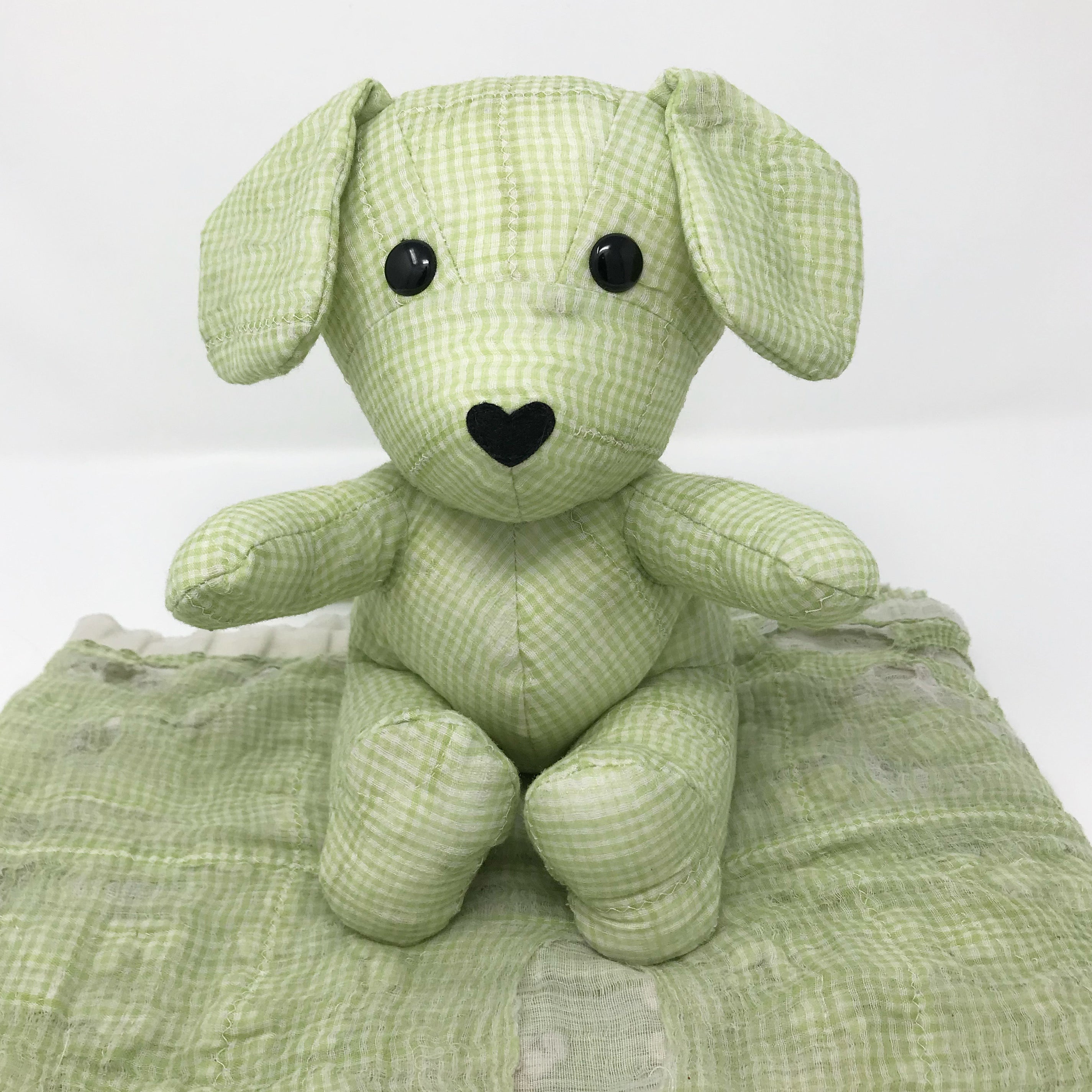 Memory Puppy Made from Vintage Quilt – Nestling Keepsakes