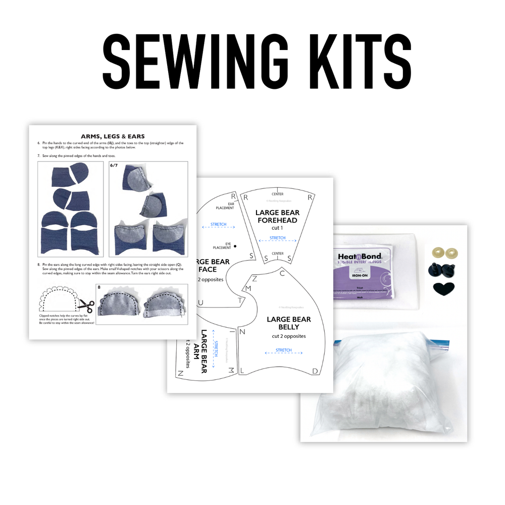 Sewing Patterns, Tutorials & Kits – Nestling Keepsakes